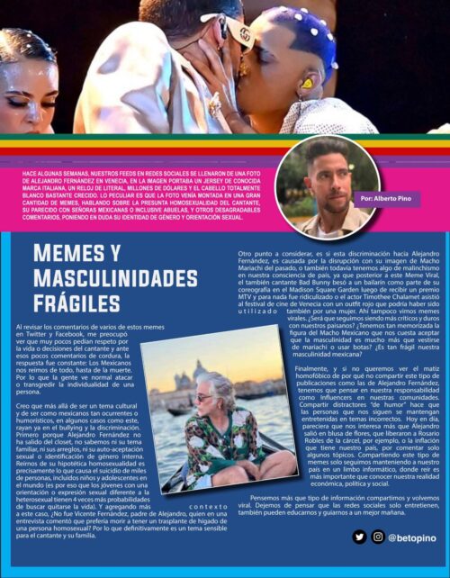 Memes y Masculinidades Frágiles - Integra Magazine