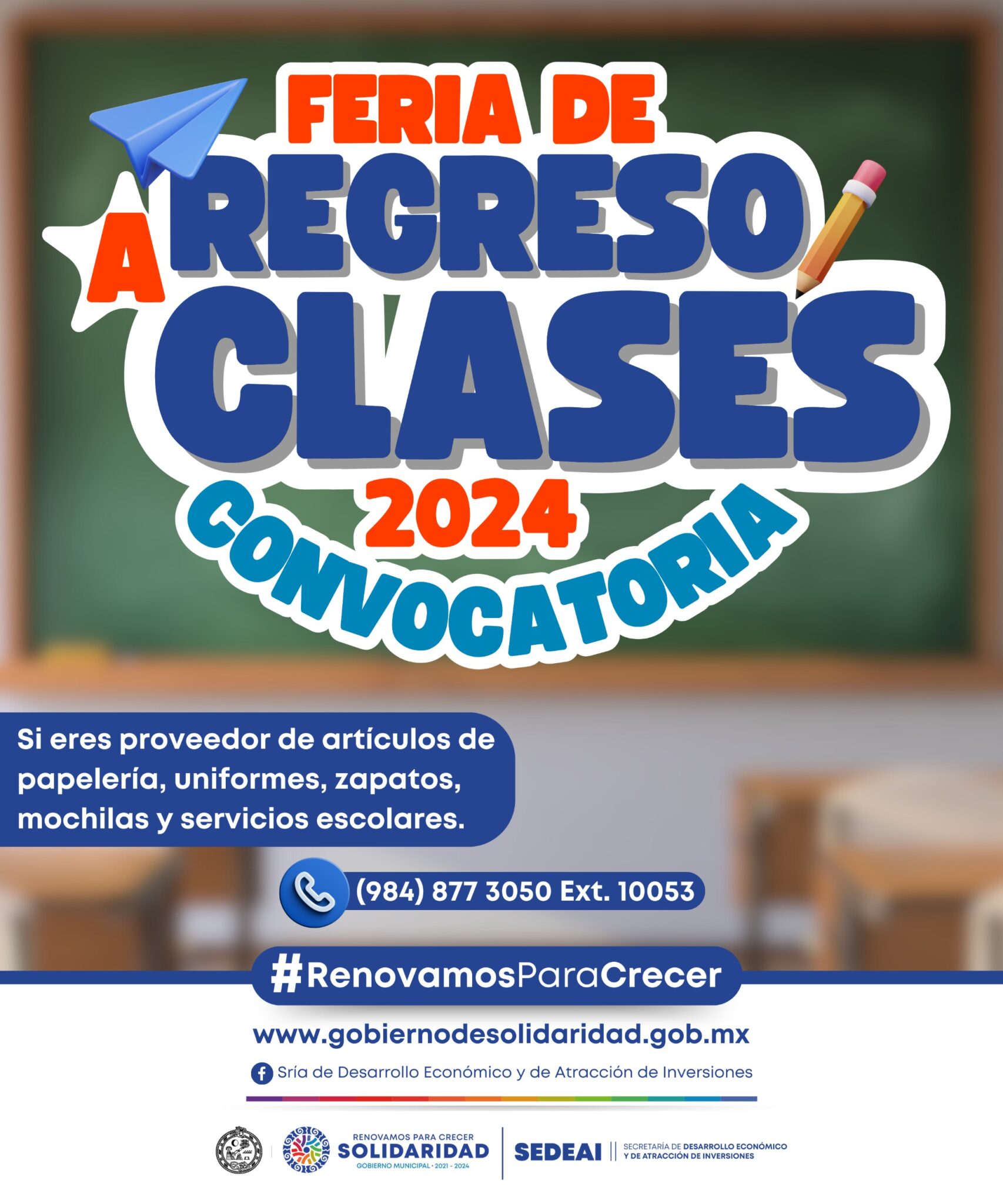 Lanzan convocatoria para ‘Feria de regreso a clases 2024’ - Integra ...